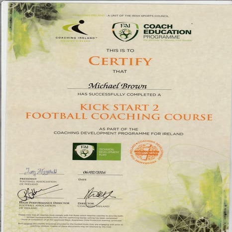 Youth Certificate 2016 | PDF