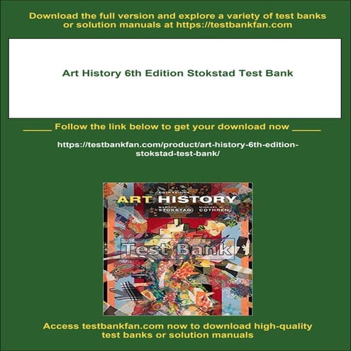 Art History 6th Edition Stokstad Test Bank | PDF