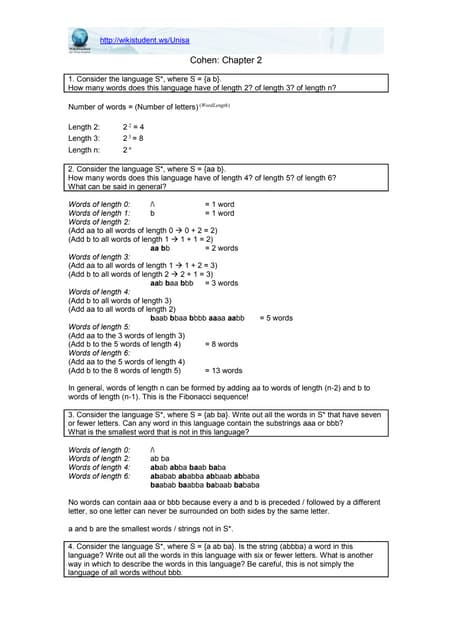 Introduction To Computer Theory Automata Theory 2nd Edition By Denial Ia Cohen Chapter 2
