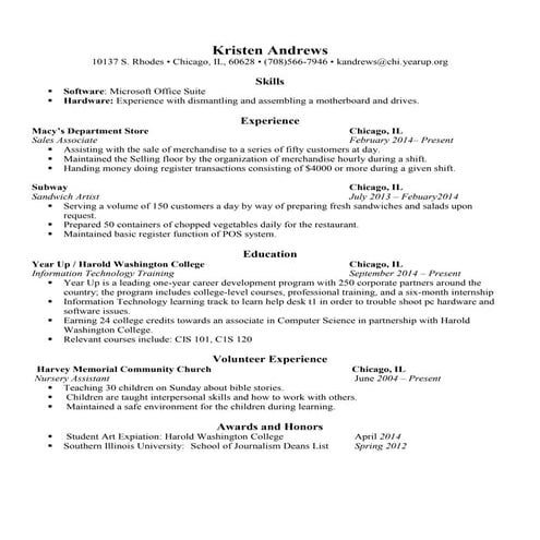 Derrick Harrington - resume | DOC