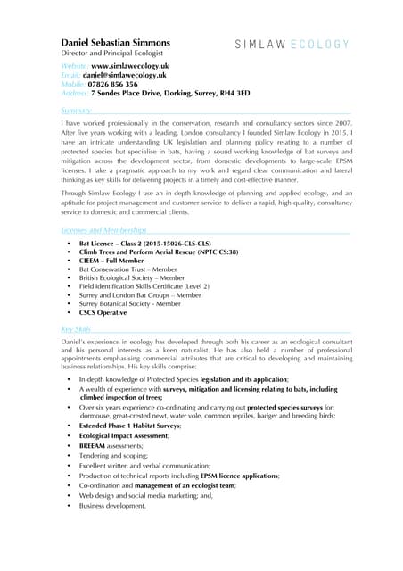 ArbTS_StephenLucocq_CV_Sept2016 | PDF | Landscaping | Home & Garden