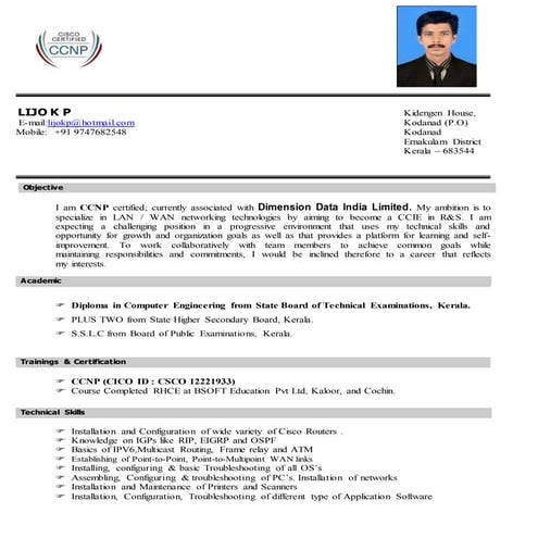 Ansadh P K resume | PDF