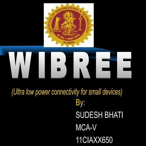 86713068 wibree (1) | PPT