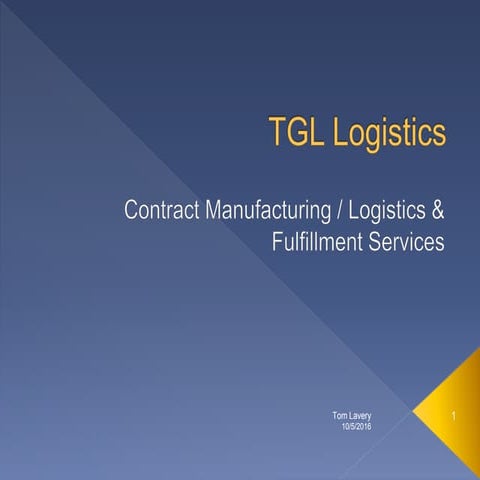 TGL Logistics Power Point. Revised | PPT