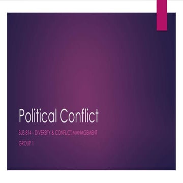 Political Conflict | PPTX