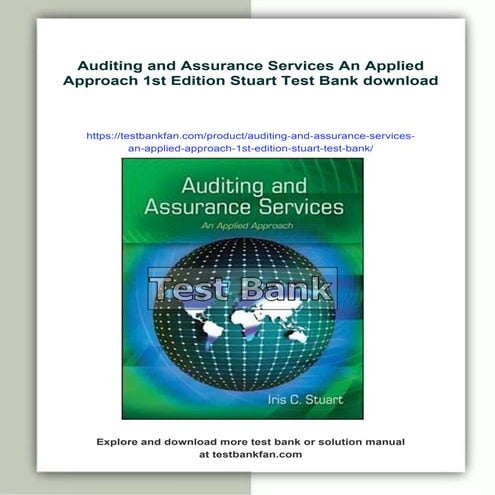 Auditing and Assurance Services An Applied Approach 1st Edition Stuart ...