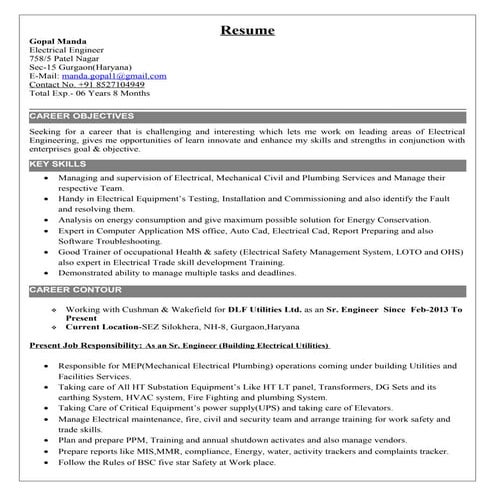 Resume GM (2) | DOC