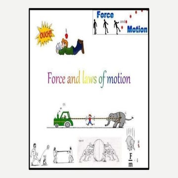 force and laws of motion | PPTX