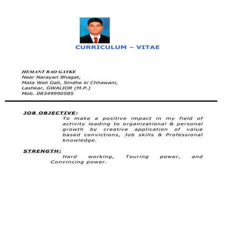 Hemant Gayke CV | DOC