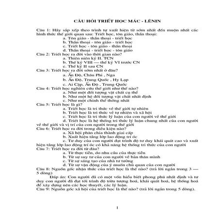 868 cau hoi_trac_nghiem_triet_hoc_mac_lenin | PDF
