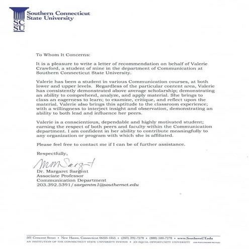 Letter of Recommendation 3 | PDF