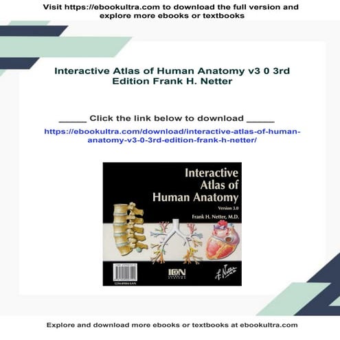 Interactive Atlas of Human Anatomy v3 0 3rd Edition Frank H. Netter | PDF