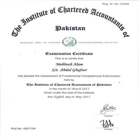 AFC CERTIFICATE | PDF