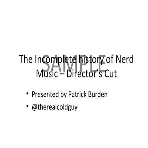 Nerd Music Sample_classic | PPT