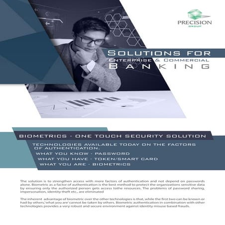 Biometric - Solutions for Enterprises & Commercial banking | PDF