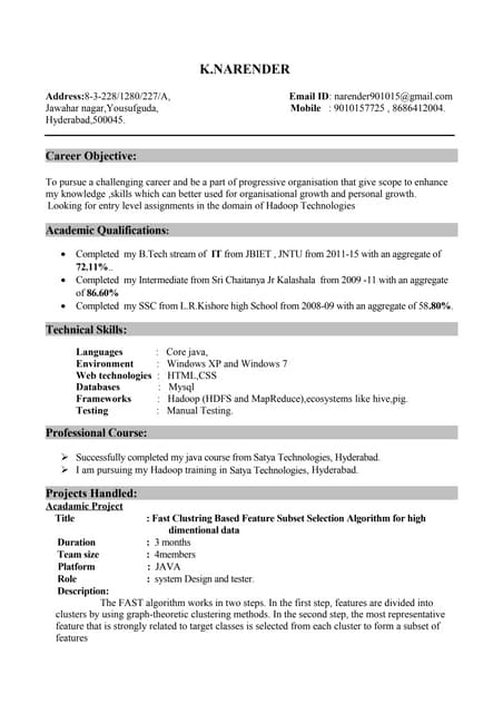 Sarala - Resume | PDF
