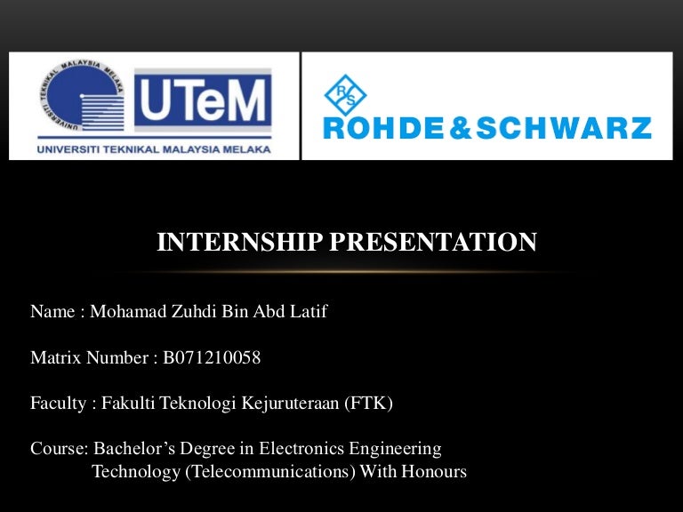 Internship presentation