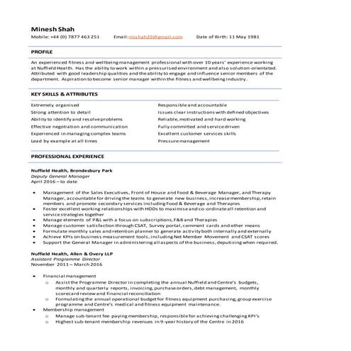 Minesh Shah CV 140716 | DOCX