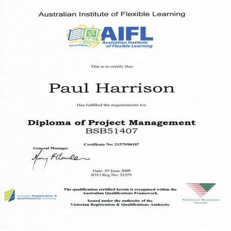 Diploma of Project Management | PDF