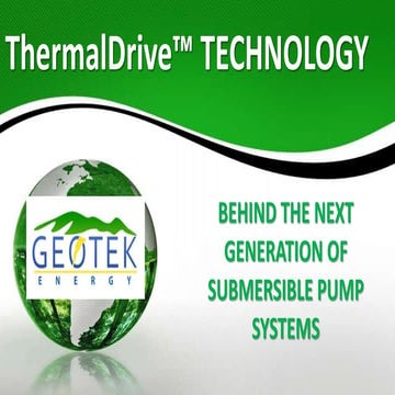 3-GeoTek ENERGY LLC - TECHNOLOGY OVERVIEW - AUGUST 2014 - Copy | PPTX
