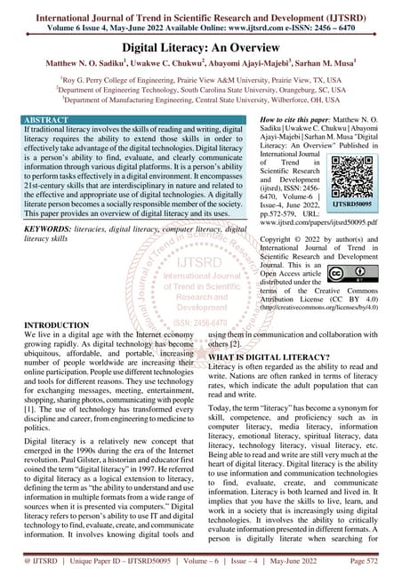 Digital Literacy | PPTX