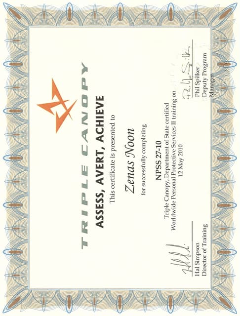 3B-35G SIGINT School Certificate | PDF