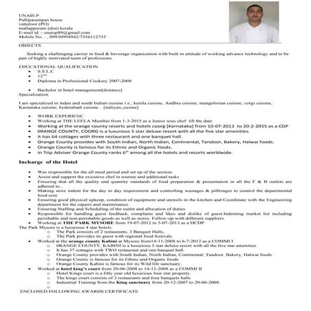Freddie resume | DOCX