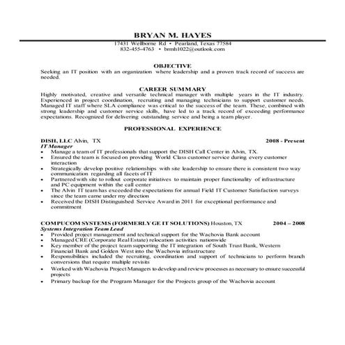 Dedra Lance resume | DOC