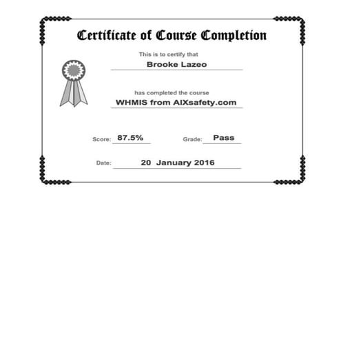WHMIS Certification | PDF