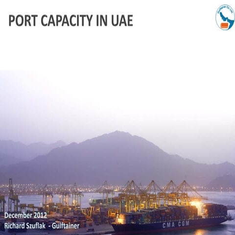 Port capacity in UAE - PFI | PPT