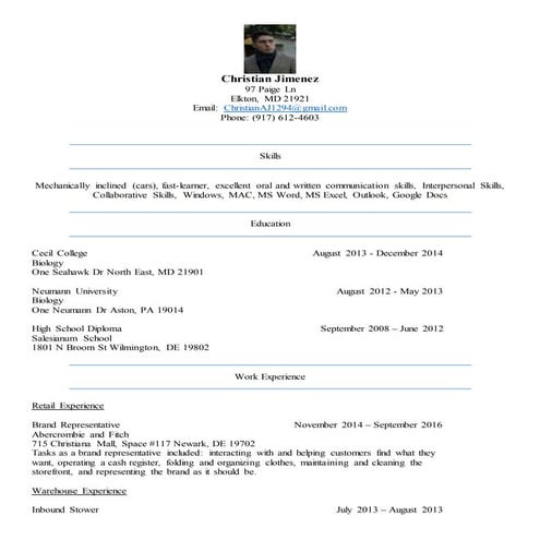 Tricia Bender Resume | PDF