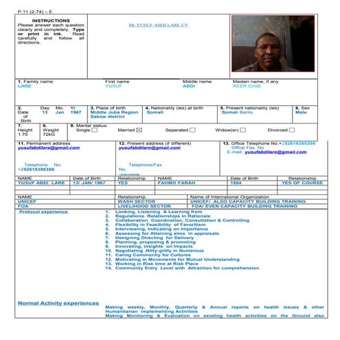 Dumisani Mkhabela Cv