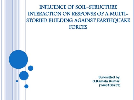 Effect of soil structure interaction on high rise r.c regular frame structure with irregular ...