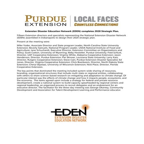 EDEN presentation | PDF