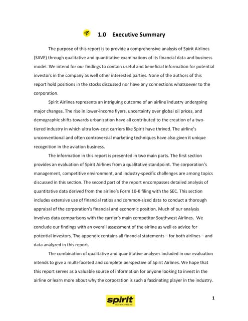 All You Bought Is The Seat - A Case Study Of Spirit Airlines | PDF