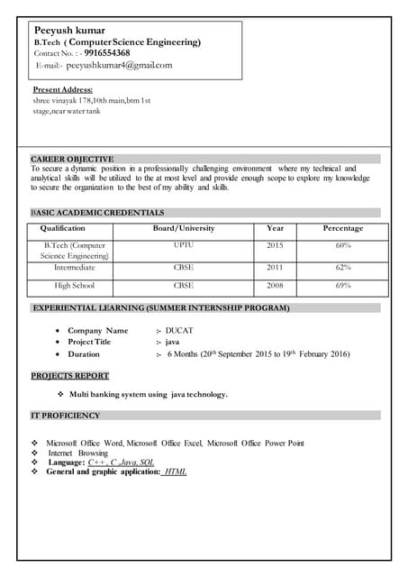 CV Abhishek | PDF