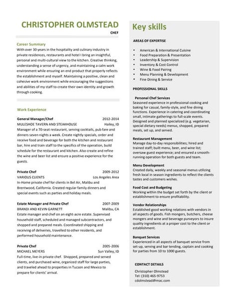 Sample Chef cv For Overseas Jobs sample-chef-cv-for-overseas-jobs