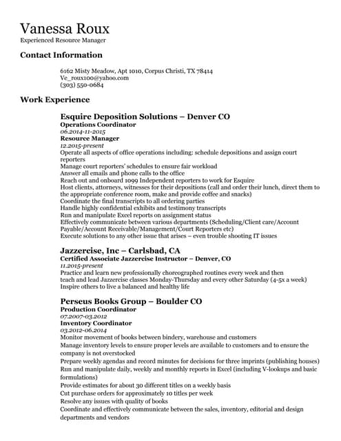 Octavia S_RevisedResume | PDF