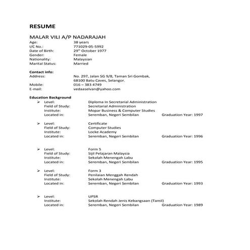 POOJA KALIYA RESUME | RTF