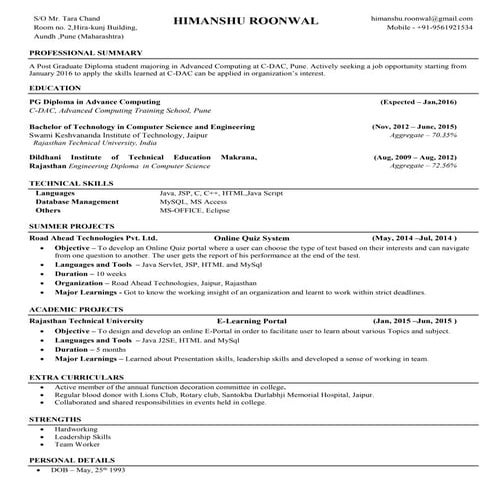 Himanshu_Roonwal_Resume | PDF