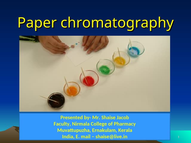 Paper chromatography | PPTX
