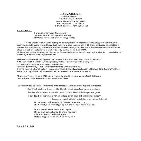 Jeff's resume with cover leter | DOCX