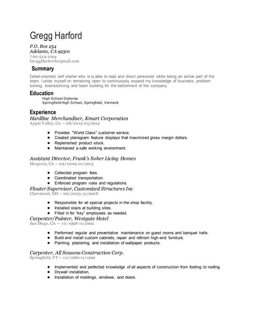 j noble resume (1) | DOCX | Business | Business and Finance