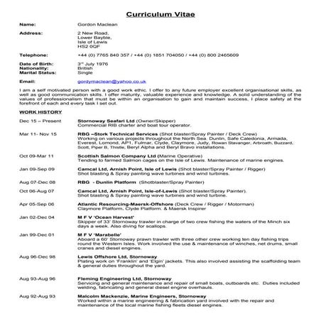 Ray Carroll Offshore c.v. | DOC