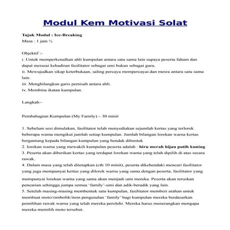 87520766 modul-kem-solat | PDF