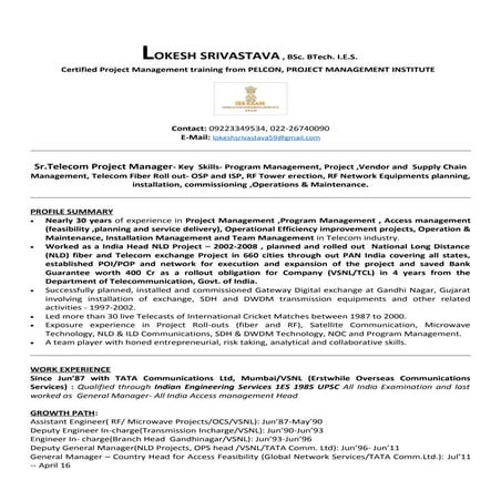 Lokesh_Srivastava_CV_6 | PDF