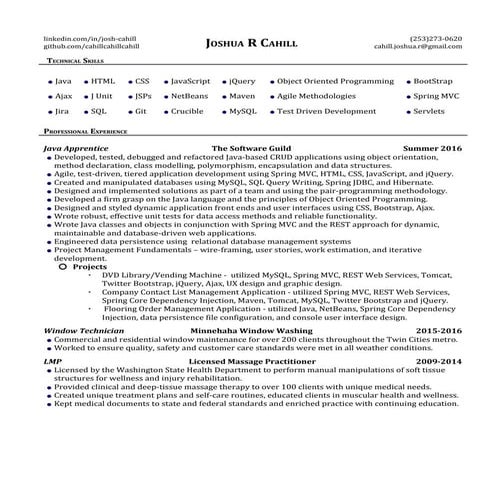Josh_Cahill_Resume | PDF