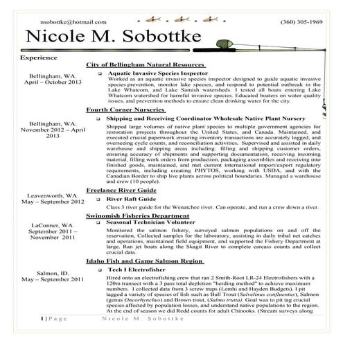 Science resume | PDF