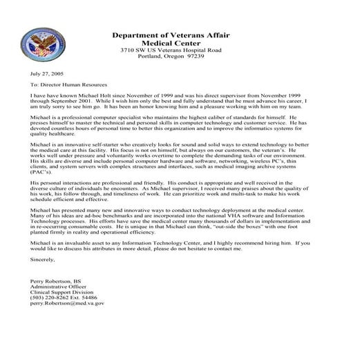 VA LETTER | PDF
