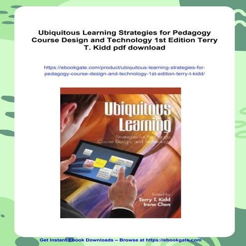 Ubiquitous Learning Strategies for Pedagogy Course Design and ...